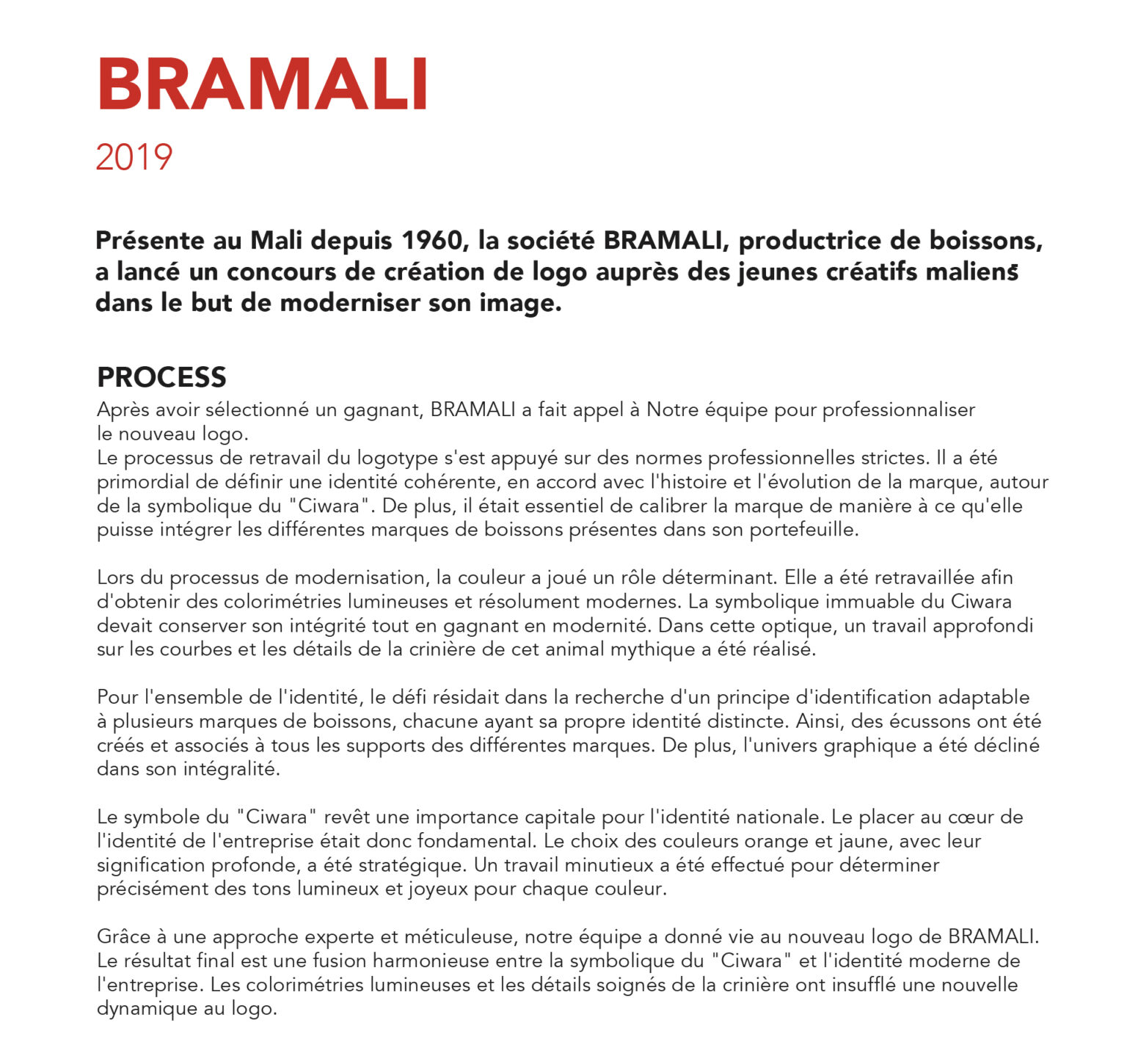 Brasserie du Mali - Brand Strategy & Design